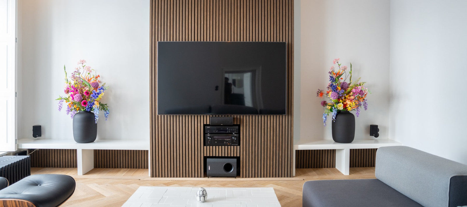 Premium Acoustic Wooden Slat Wall Panels | 3-sided | Aku Woodpanel